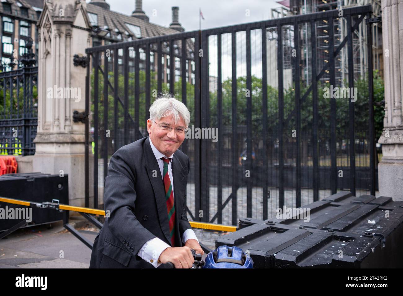 Andrew Mitchell MP arriving as Parliament resumed after summer recess ...