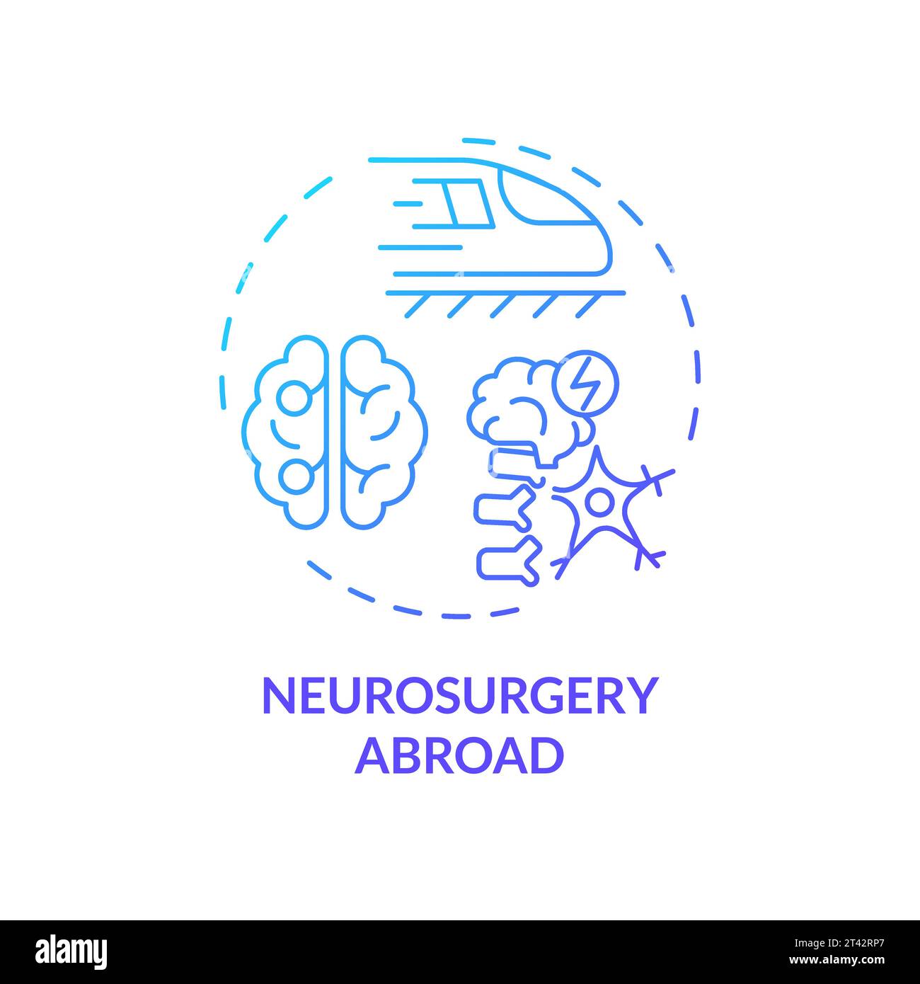Thin line gradient icon neurosurgery abroad concept Stock Vector Image ... Thin line gradient icon neurosurgery abroad concept Stock Vector Image ...