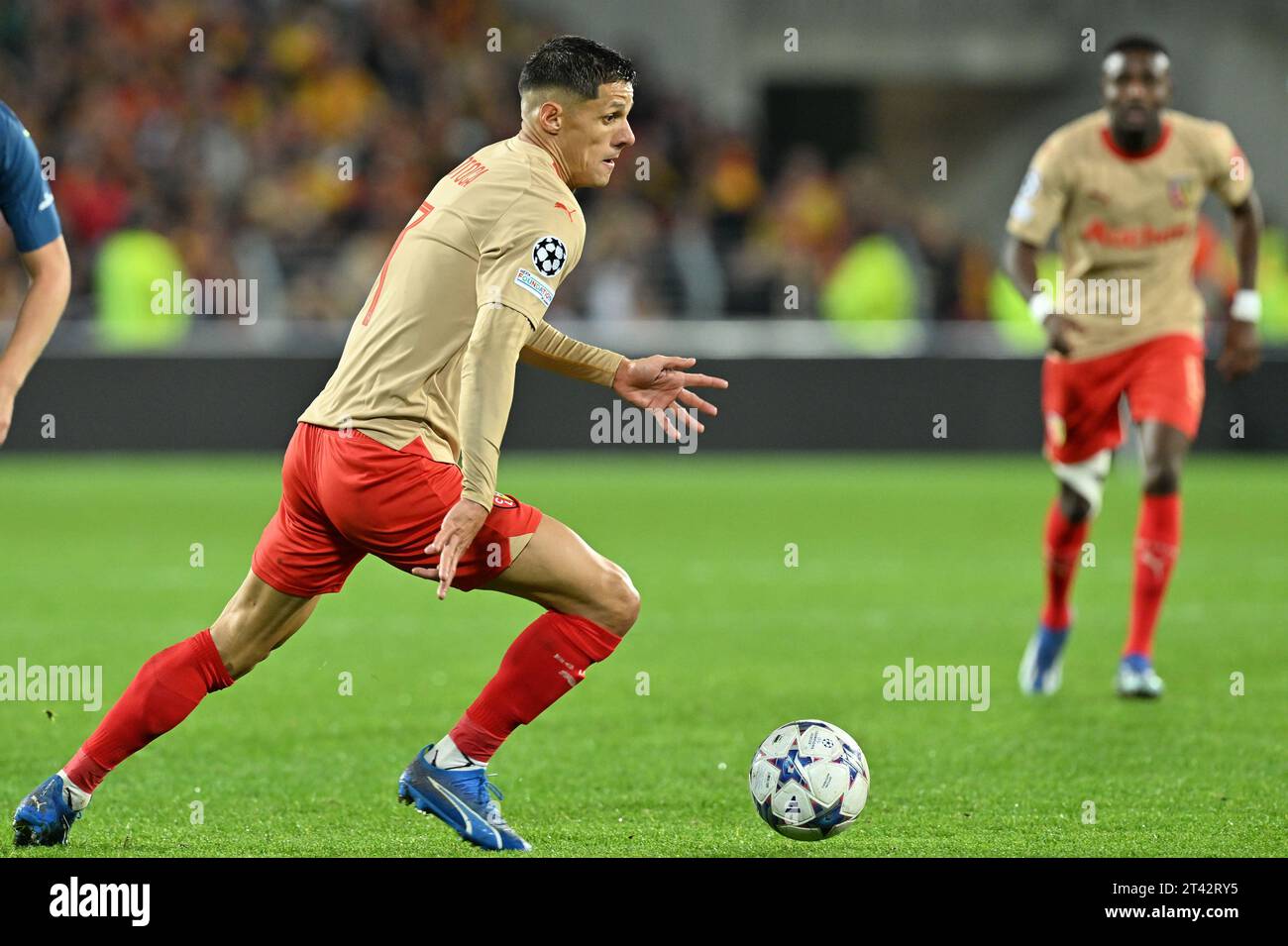 Florian Sotoca (7) of RC Lens pictured during the Uefa Champions League ...
