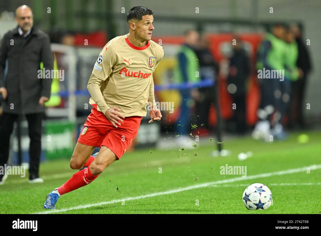 Florian Sotoca (7) of RC Lens pictured during the Uefa Champions League ...