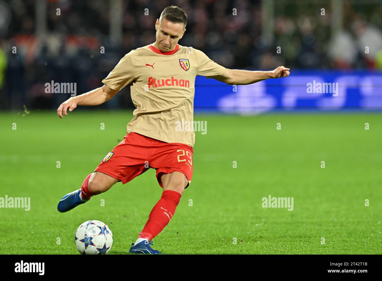 Przemyslaw Frankowski (29) of RC Lens pictured giving the assist for ...