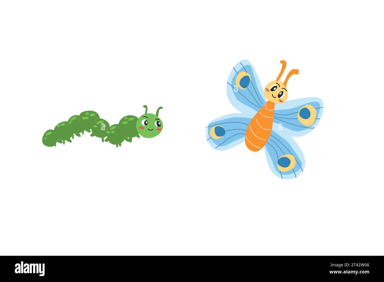 Butterfly Cartoon Caterpillar at Johnnie Hart blog