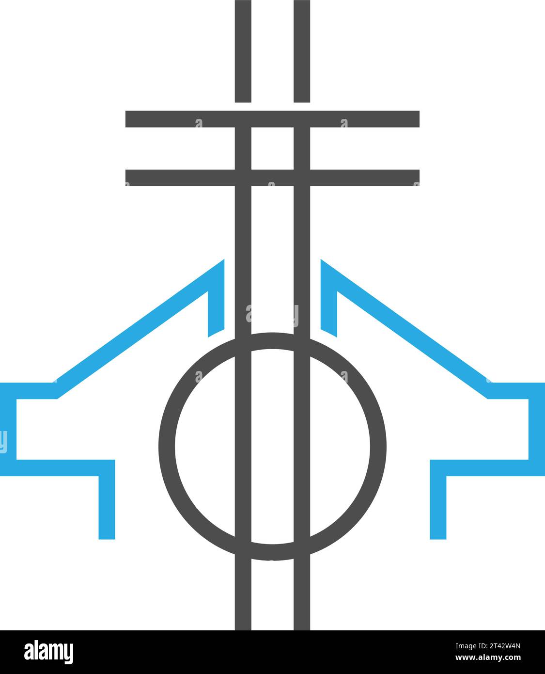 Church symbol logo design illustration Stock Vector Image & Art - Alamy