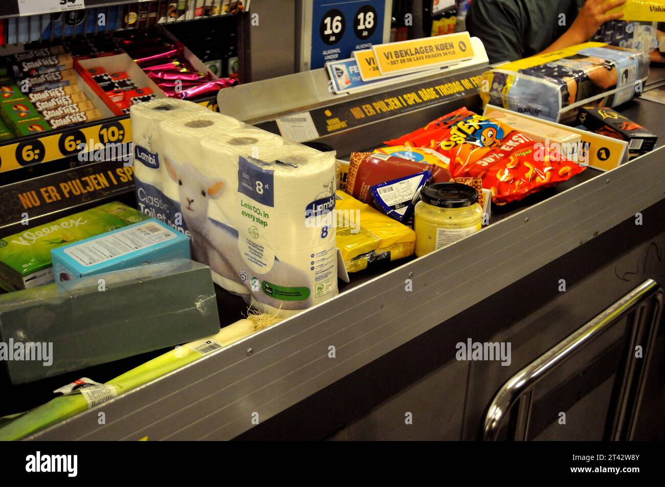 Copenhagen, Denmark /28 October. 2023/.Netto groceyr store in Kastrup ...