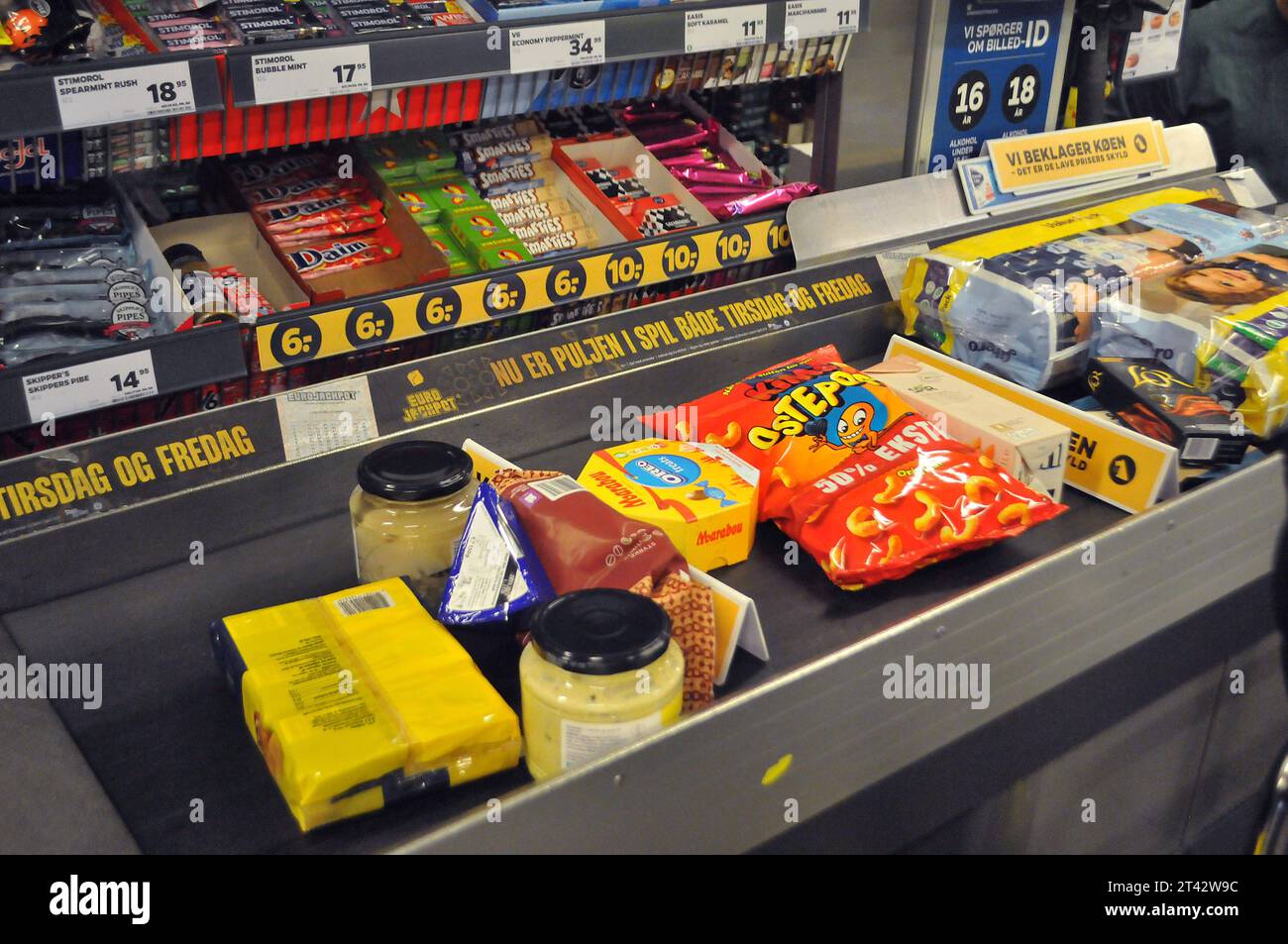 Copenhagen, Denmark /28 October. 2023/.Netto groceyr store in Kastrup ...