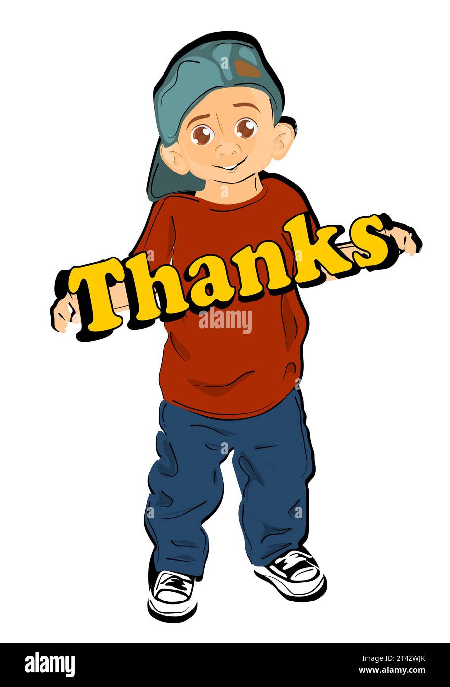 Thanks cartoon hi-res stock photography and images - Alamy