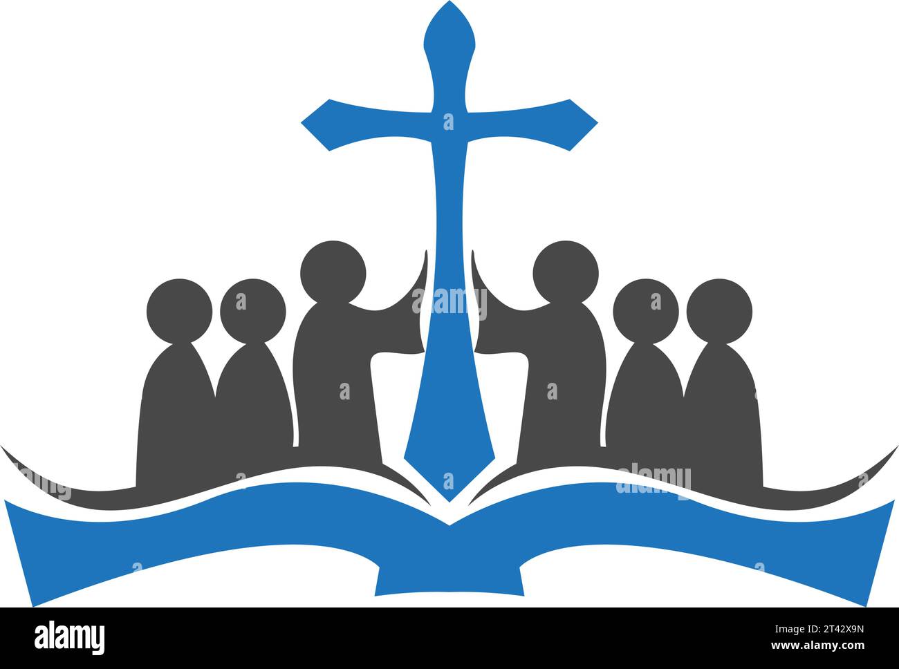 Church symbol logo design illustration Stock Vector Image & Art - Alamy