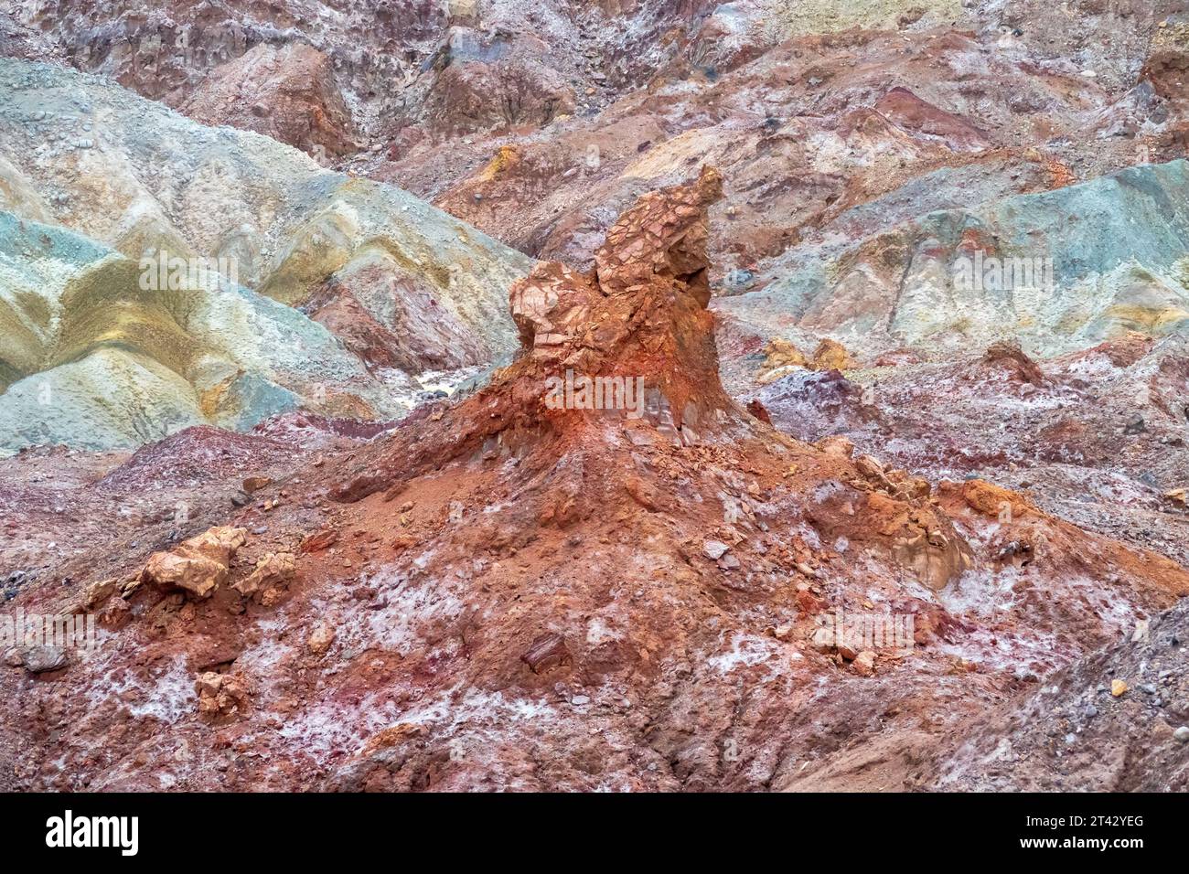 Mud volcano; old salse. Volcanic origin Ormuz Island Stock Photo - Alamy