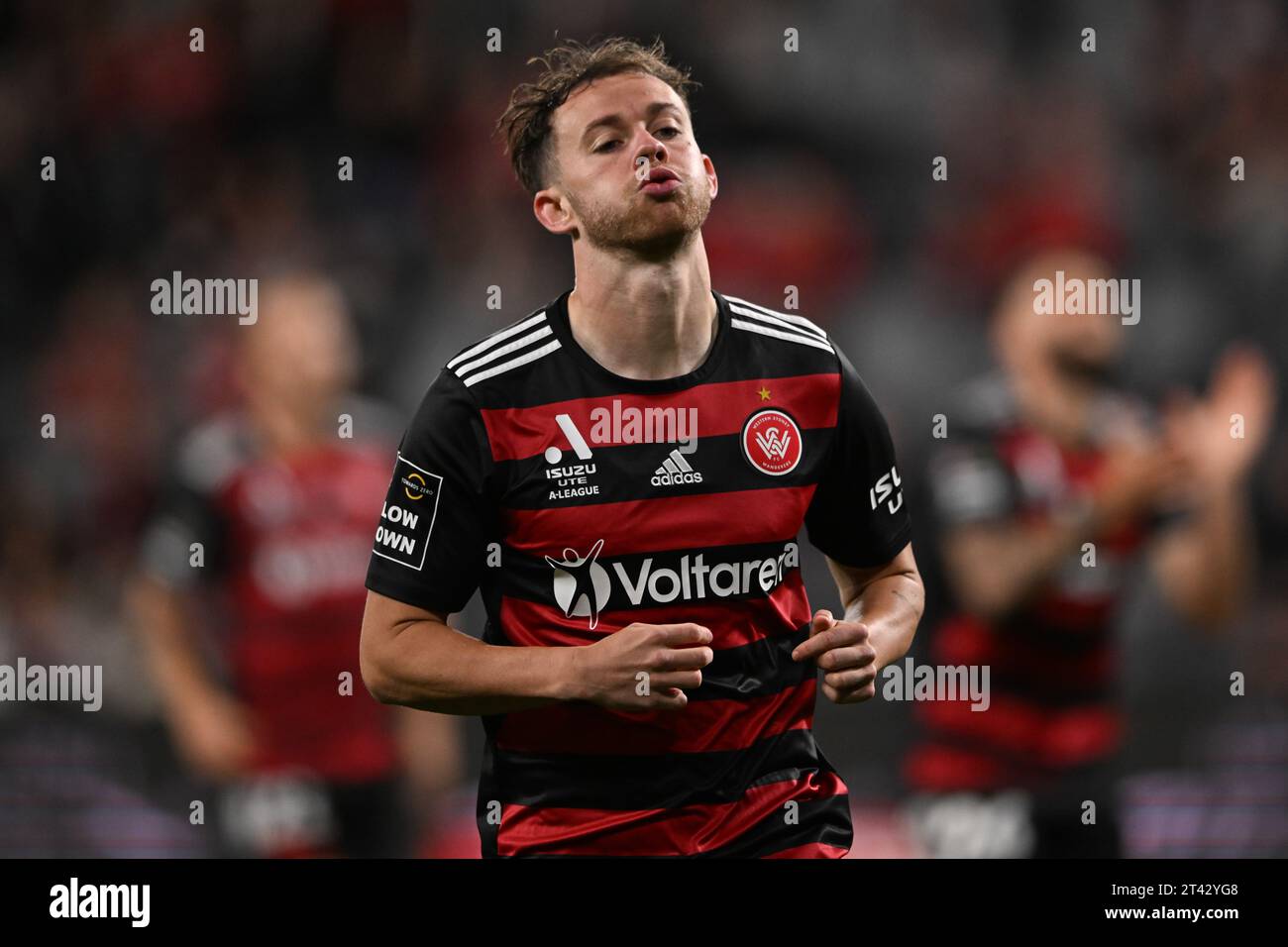 Sydney, Australia. 28th Oct, 2023. Lachlan Brook of the Wanderers ...