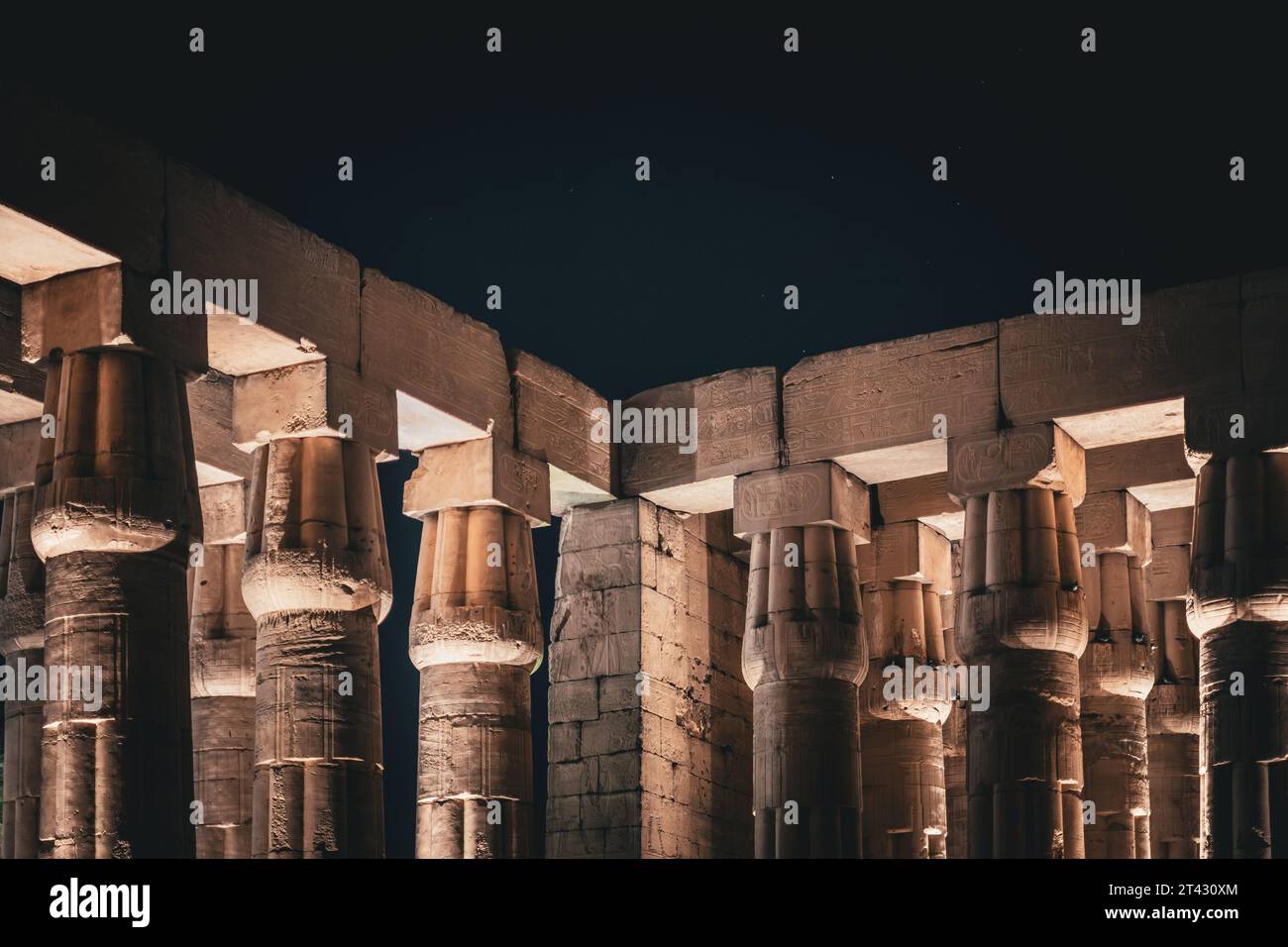 Luxor Temple's iconic columns Stock Photo - Alamy
