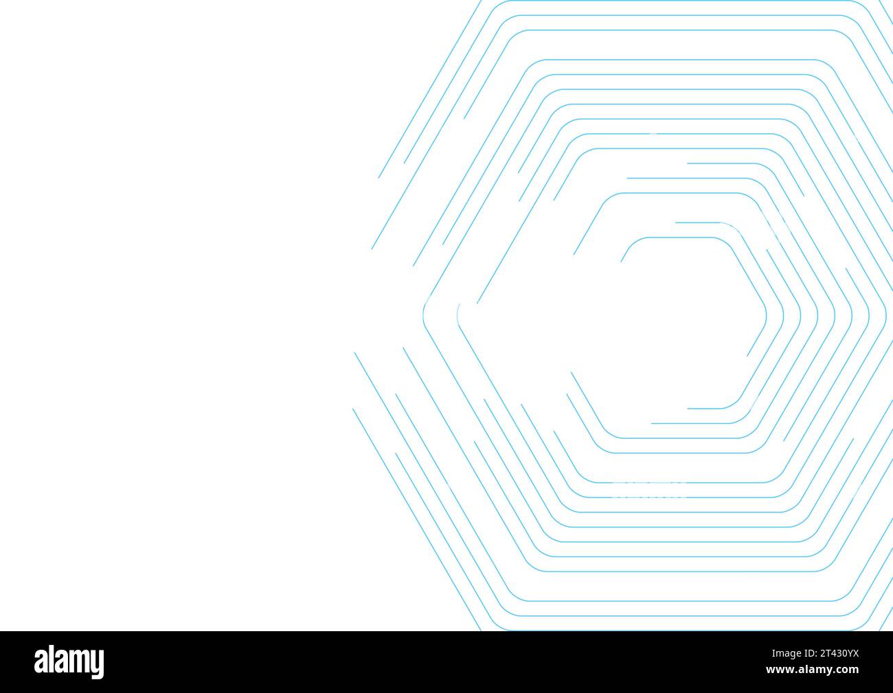 Blue hexagonal lines abstract futuristic technology background. Vector design Stock Vector Image ...