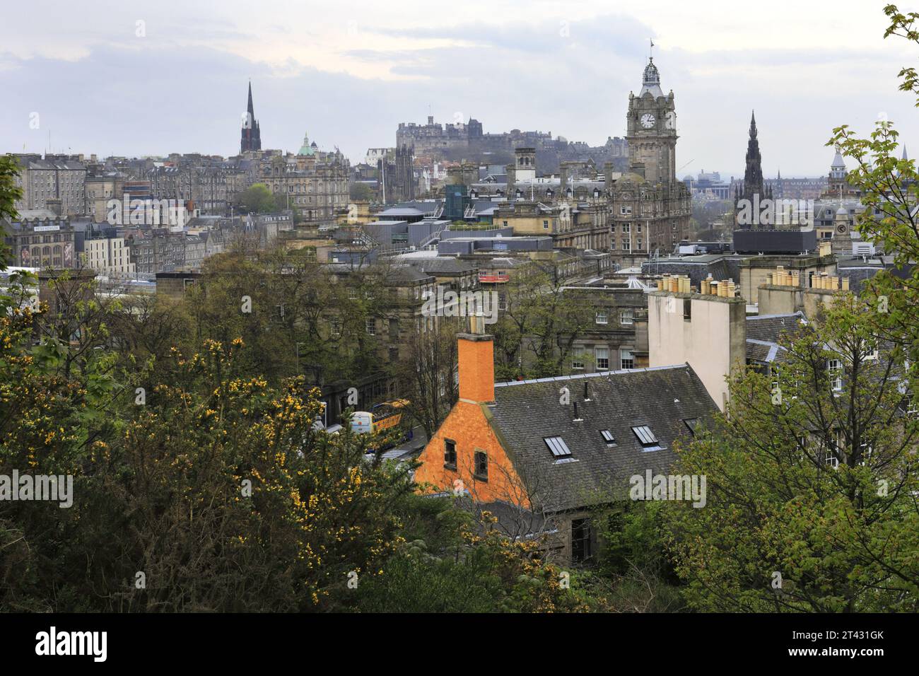Rooftop view over Edinburgh City centre, Scotland, UK Stock Photo - Alamy
