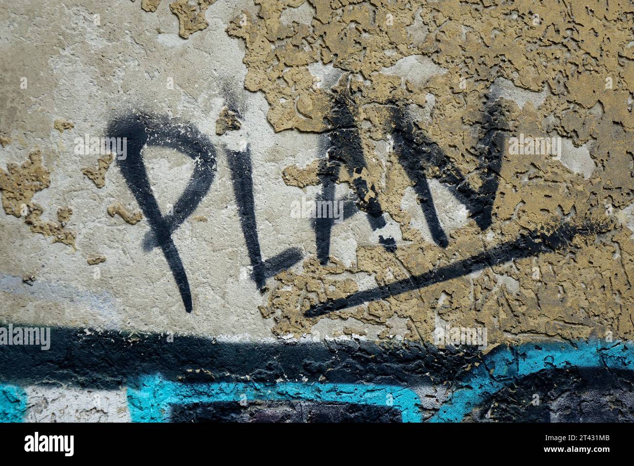 Graffiti mit Schriftzug Plan Graffiti mit Schriftzug Plan, 02.10.2023 ...