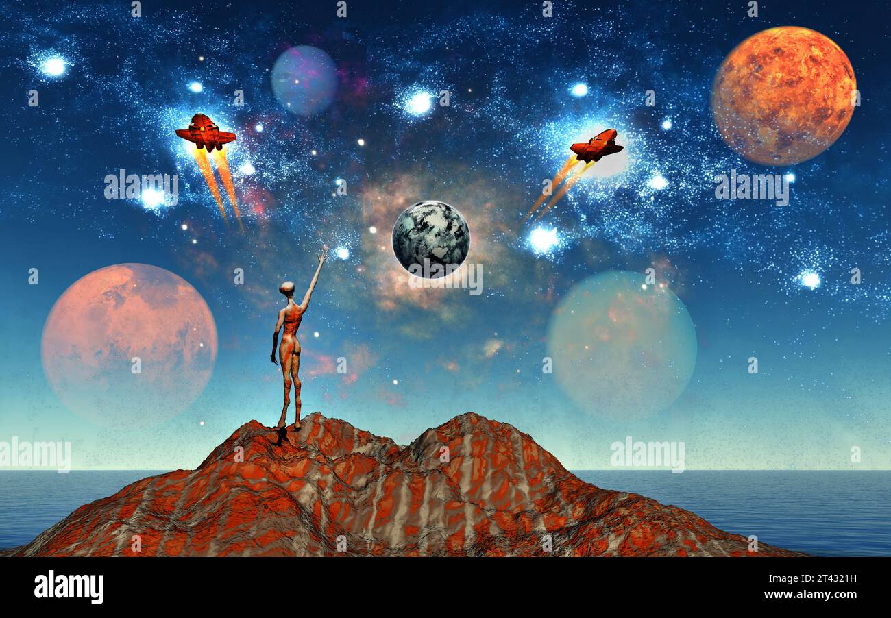 Alien space hi-res stock photography and images - Alamy