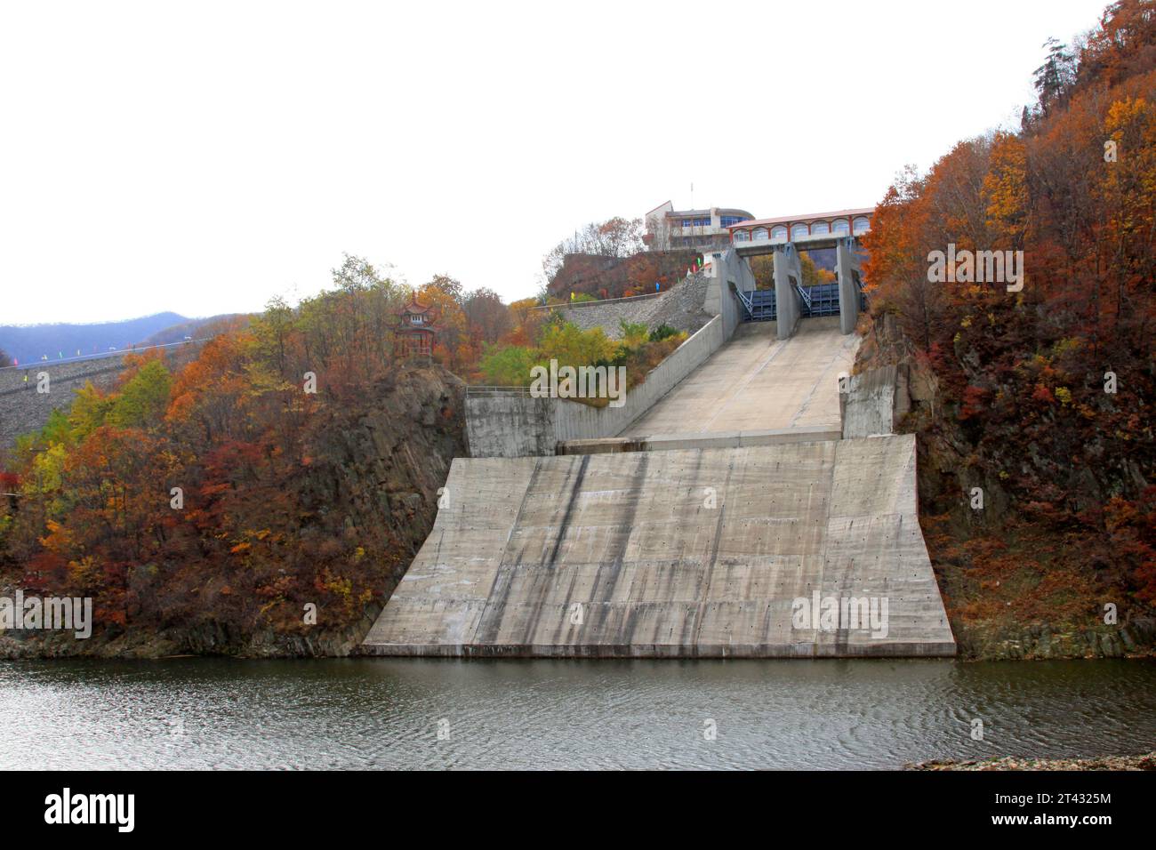 BENXI CITY- OCTOBER 12: GuanShanHu scenic spot water conservancy ...