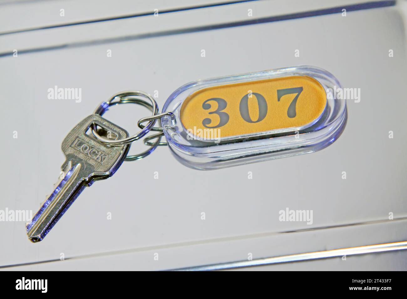Key card in the stainless steel plate, closeup of photo Stock Photo - Alamy