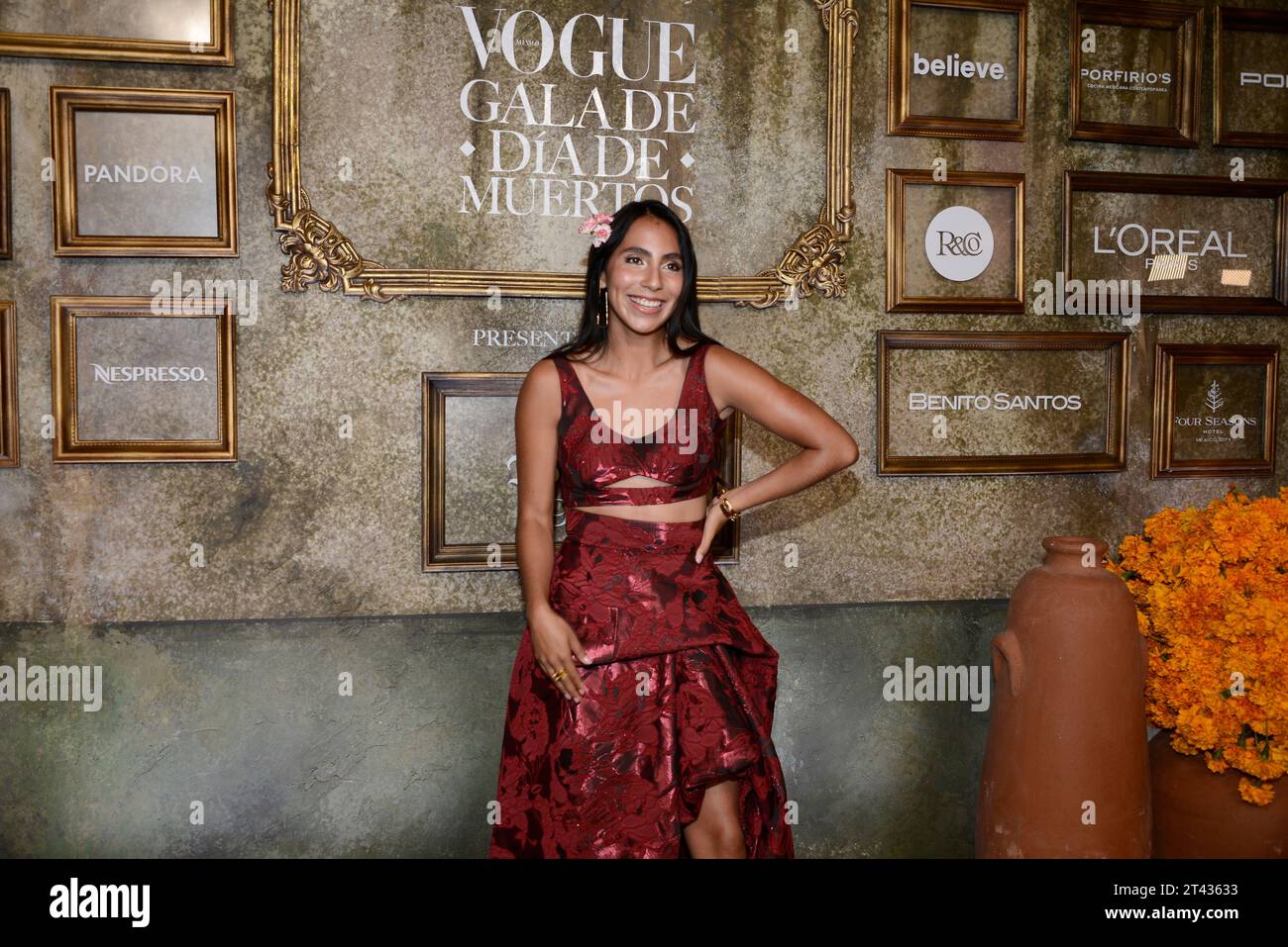 October 26, 2023, Mexico City, Mexico: Diana Flores Arenas attends the ...