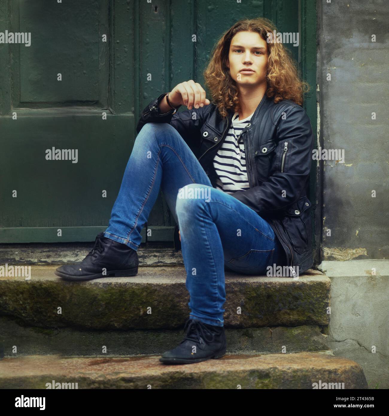 Teenager rocker clothes hi-res stock photography and images - Alamy