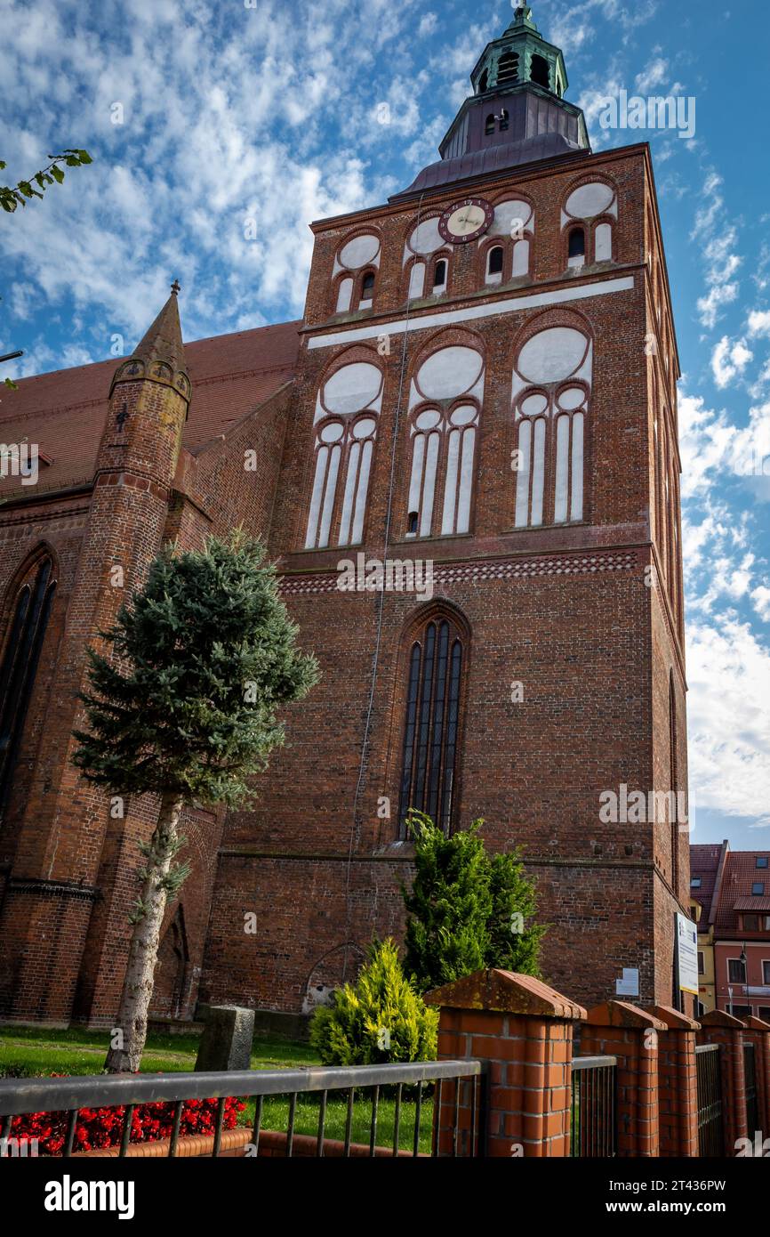 Gryfice, Poland - September 18, 2023: Gothic medieval Mariacki church ...