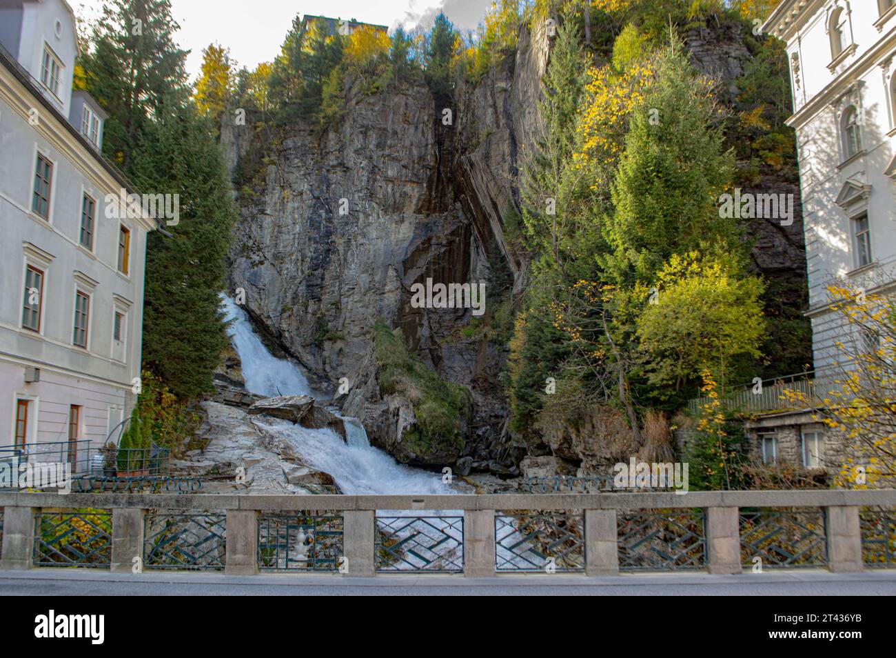 River Gasteiner Ache, Waterfall in Bad Gastein, Austria Stock Photo - Alamy
