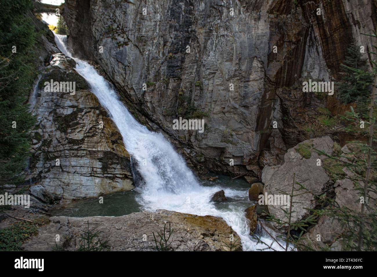 River Gasteiner Ache, Waterfall in Bad Gastein, Austria Stock Photo - Alamy