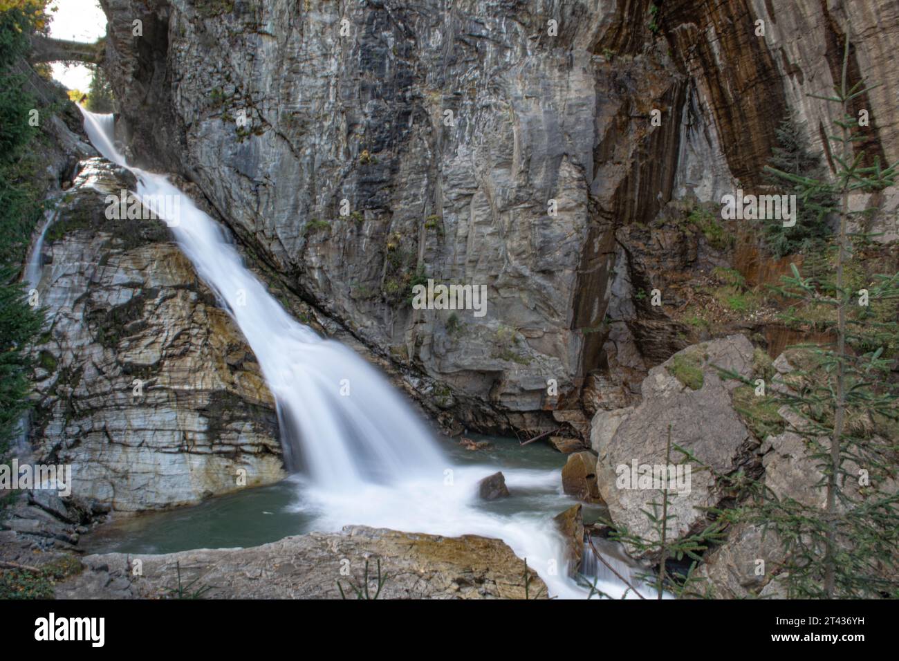 River Gasteiner Ache, Waterfall in Bad Gastein, Austria Stock Photo - Alamy