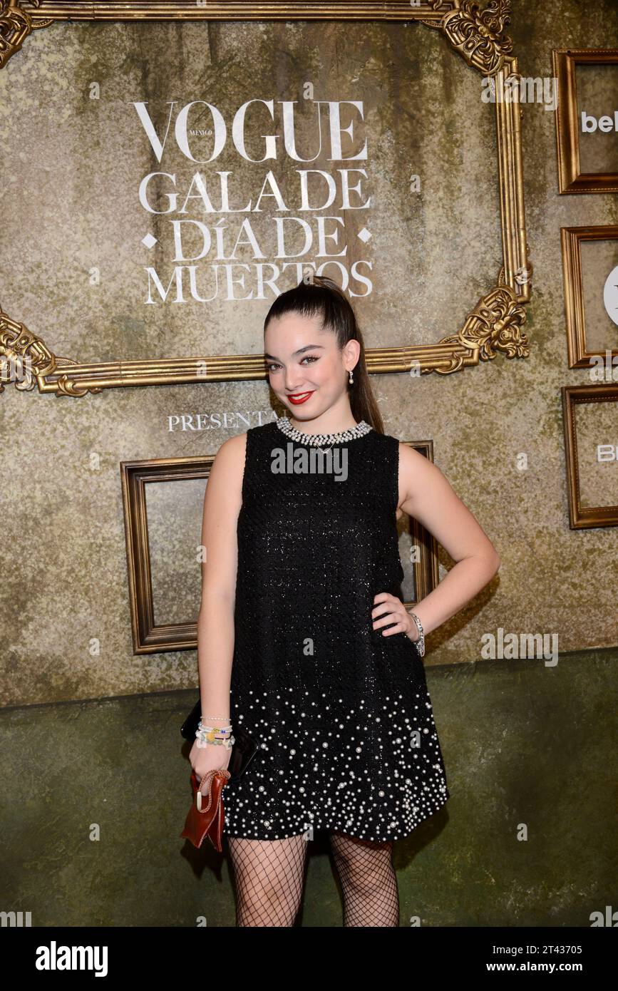 October 26, 2023, Mexico City, Mexico: Victoria Viera attends the Black ...