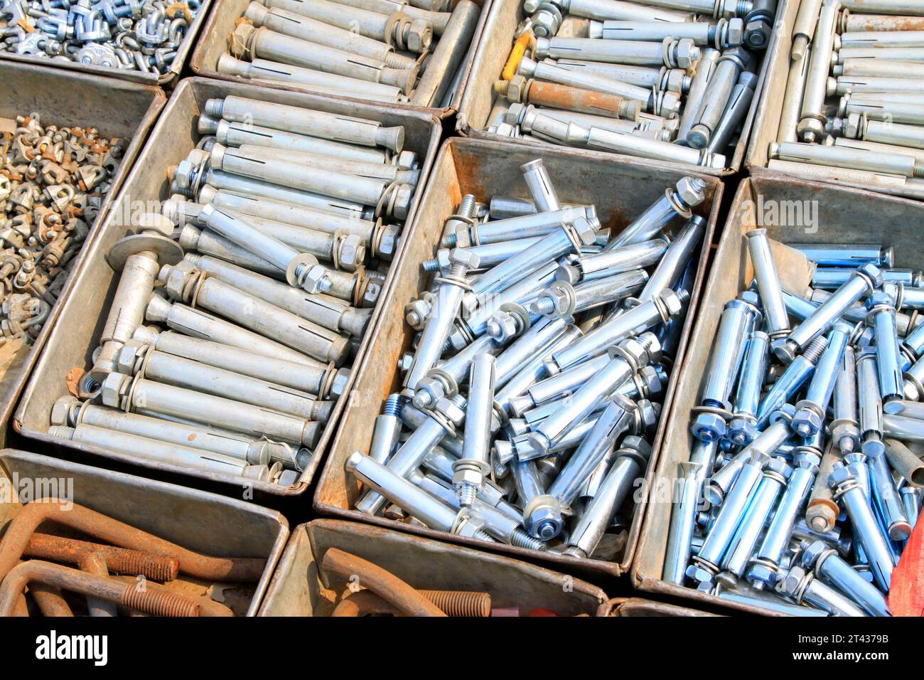 Closeup of container bolts hi-res stock photography and images - Alamy