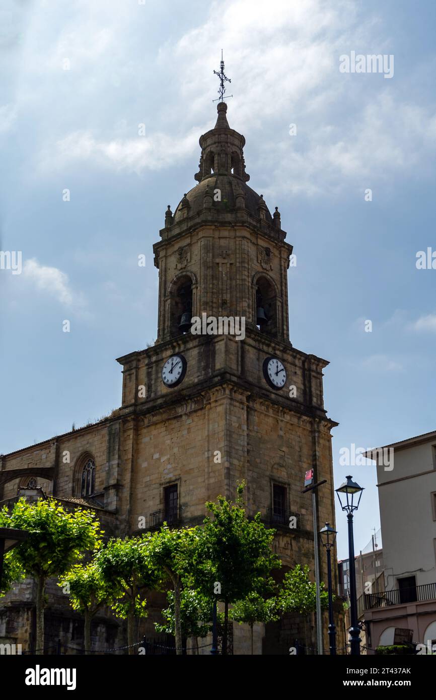 Andra Maria basilica Portugalete, Basque Country, Spain Stock Photo - Alamy