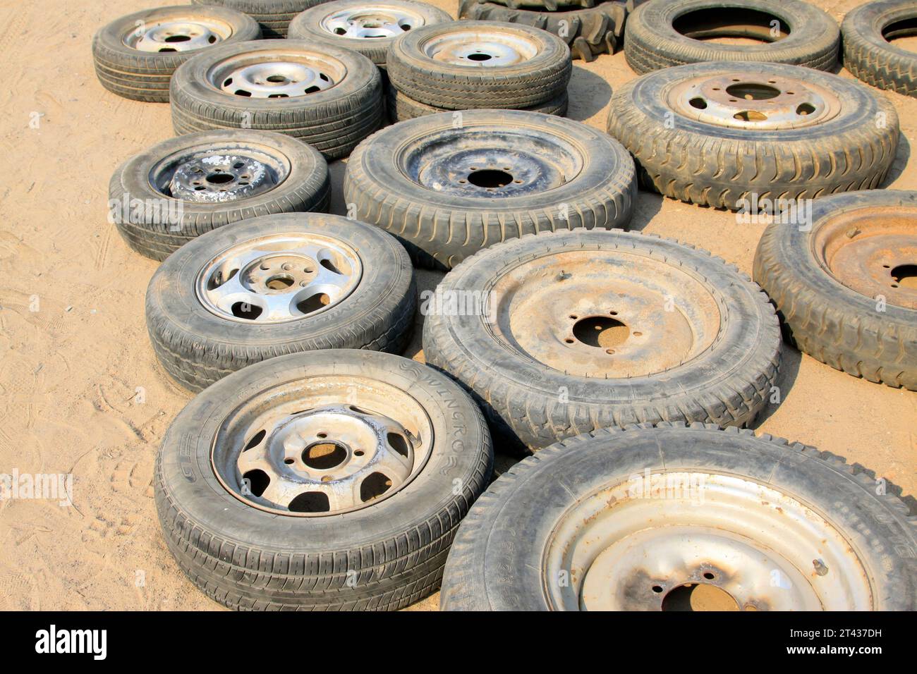 rubber wheel stacked together, closeup of photo Stock Photo - Alamy