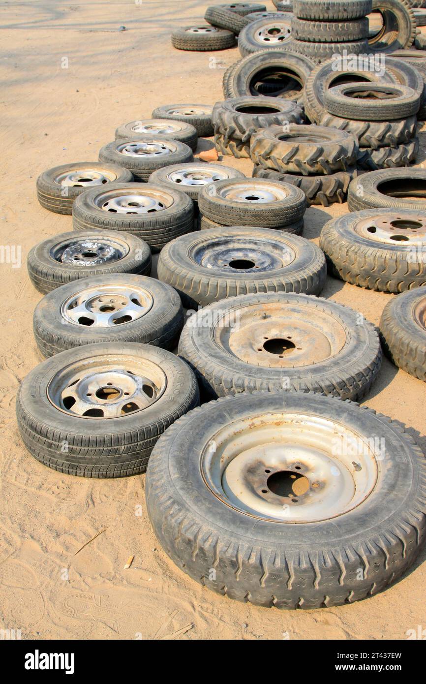 rubber wheel stacked together, closeup of photo Stock Photo - Alamy