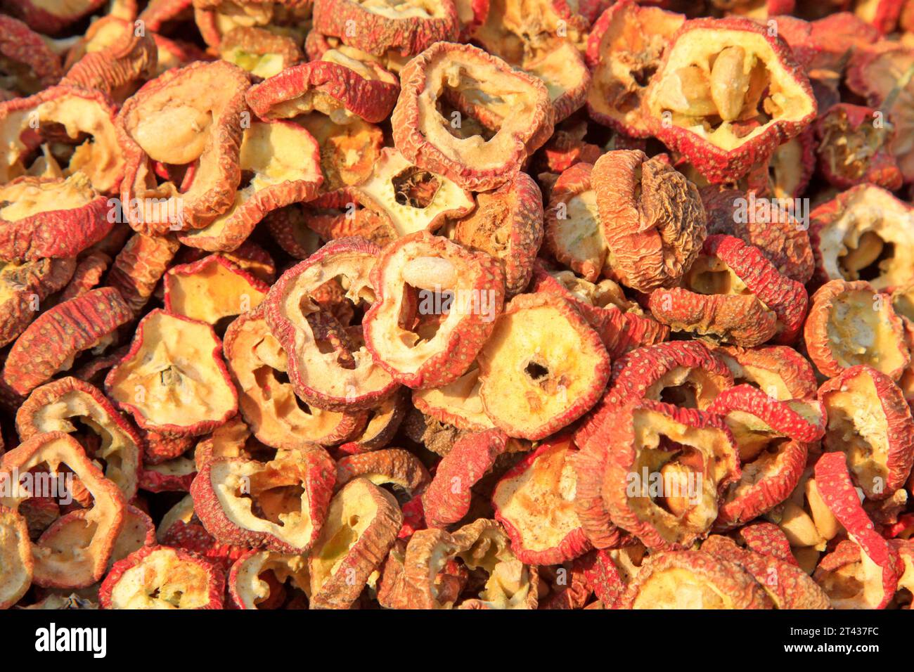 dried hawthorn piece in a market, closeup of photo Stock Photo - Alamy