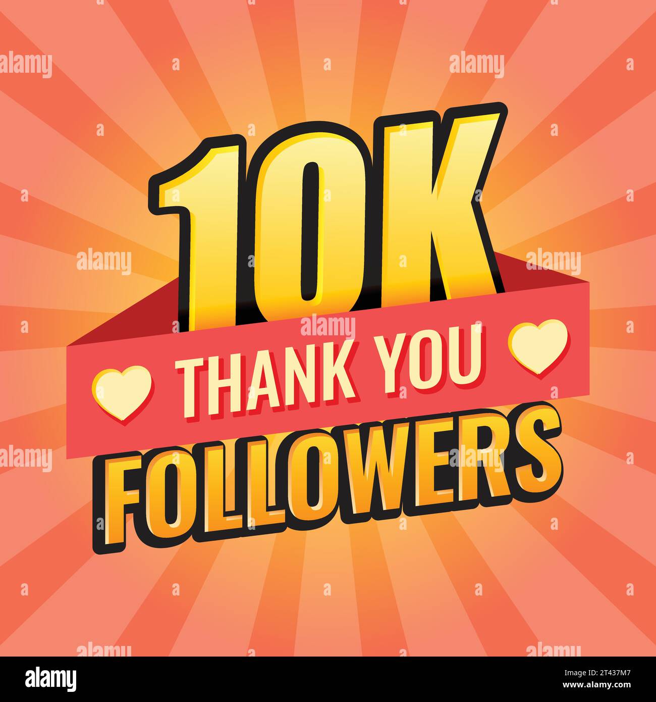 10k followers vector vectors hi-res stock photography and images - Alamy