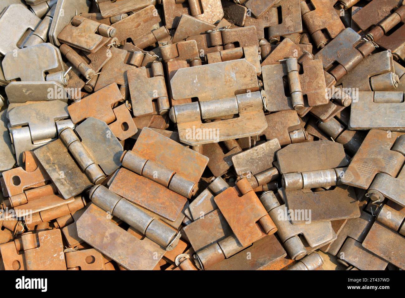 oxidation rusty metal parts, closeup of photo Stock Photo - Alamy