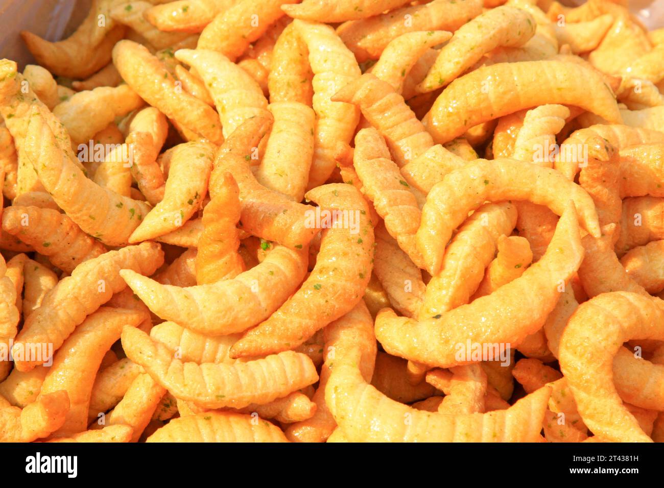 Chinese traditional food, expanded snack, closeup of photo Stock Photo ...