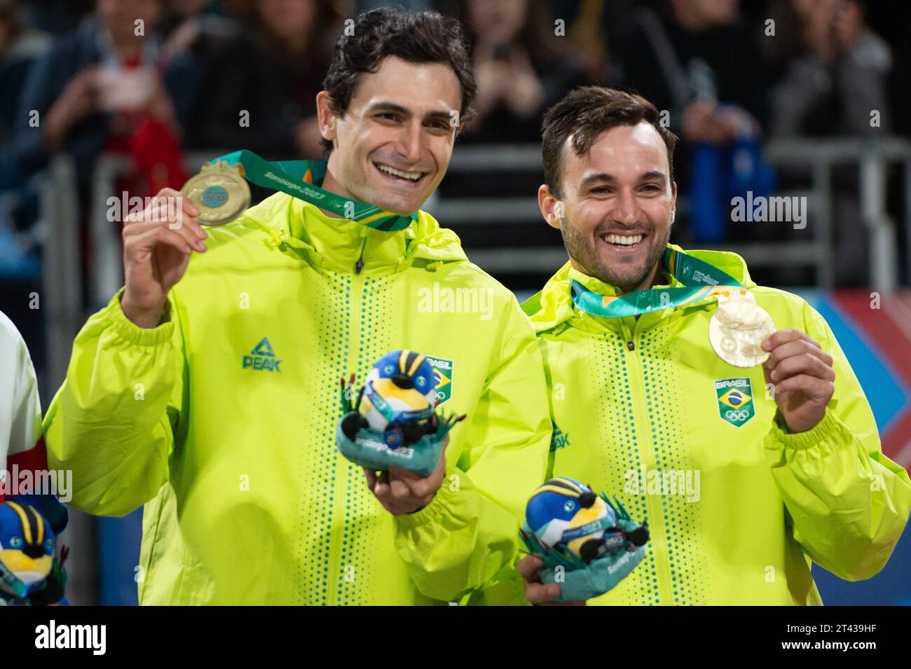 Santiago, Chile. 27th Oct, 2023. George Souto Maior Wanderley and André ...