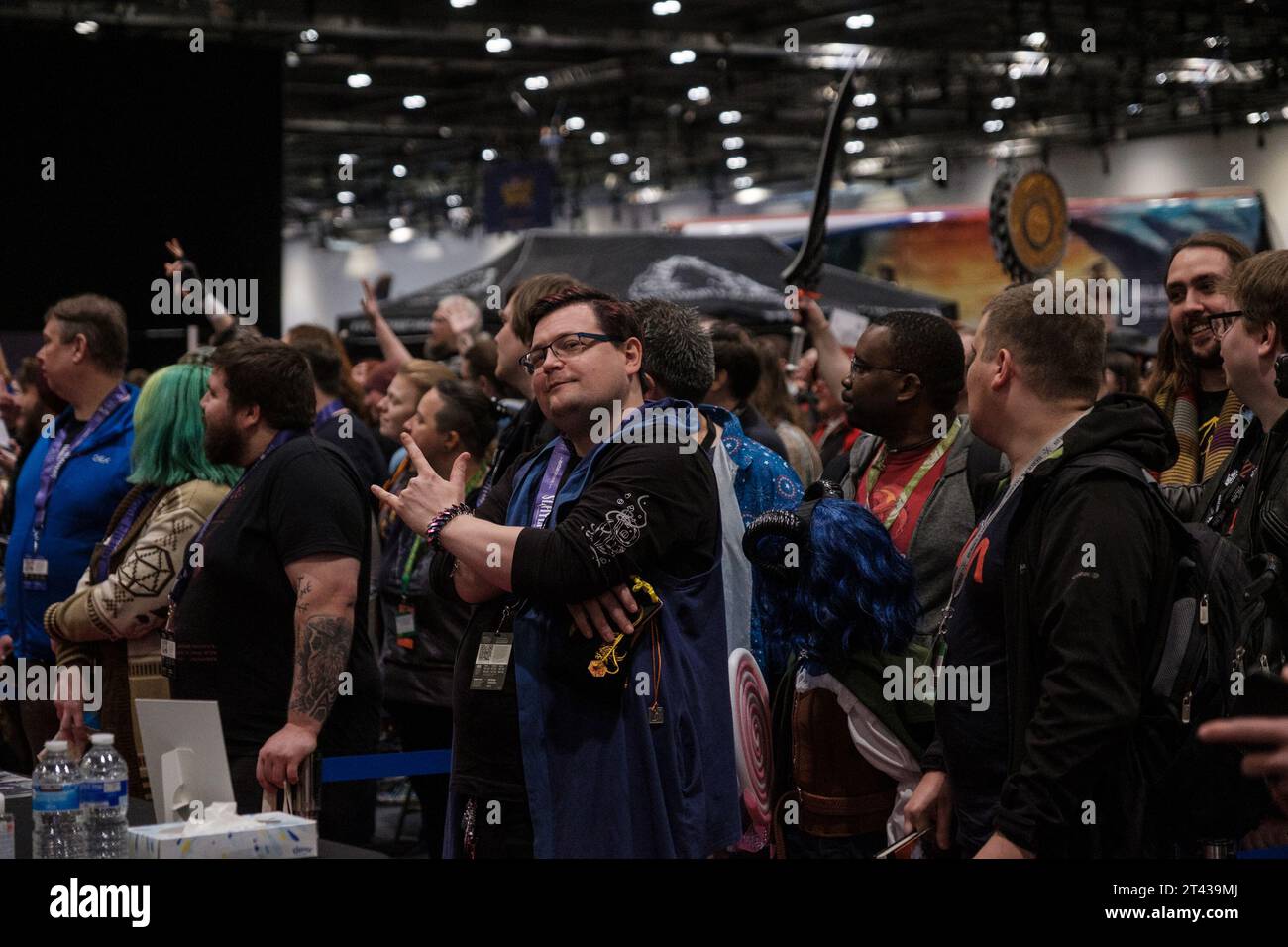 London, UK. 28th Oct 2023. Comic book, anime and video games fans ...