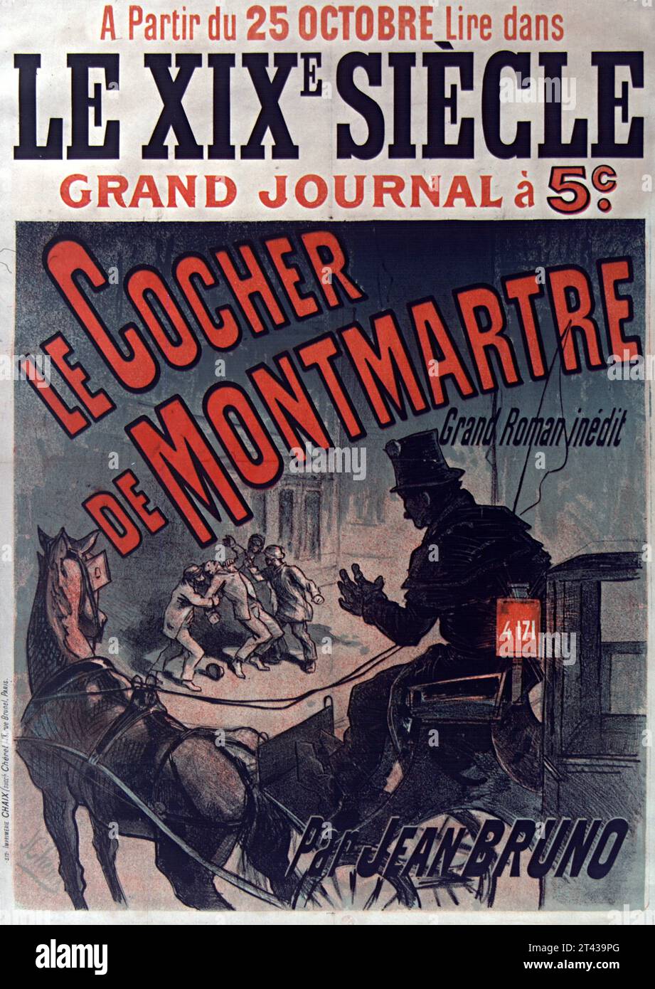 French Penny Dreadful, Victorian horror news paper c1800 Stock Photo ...