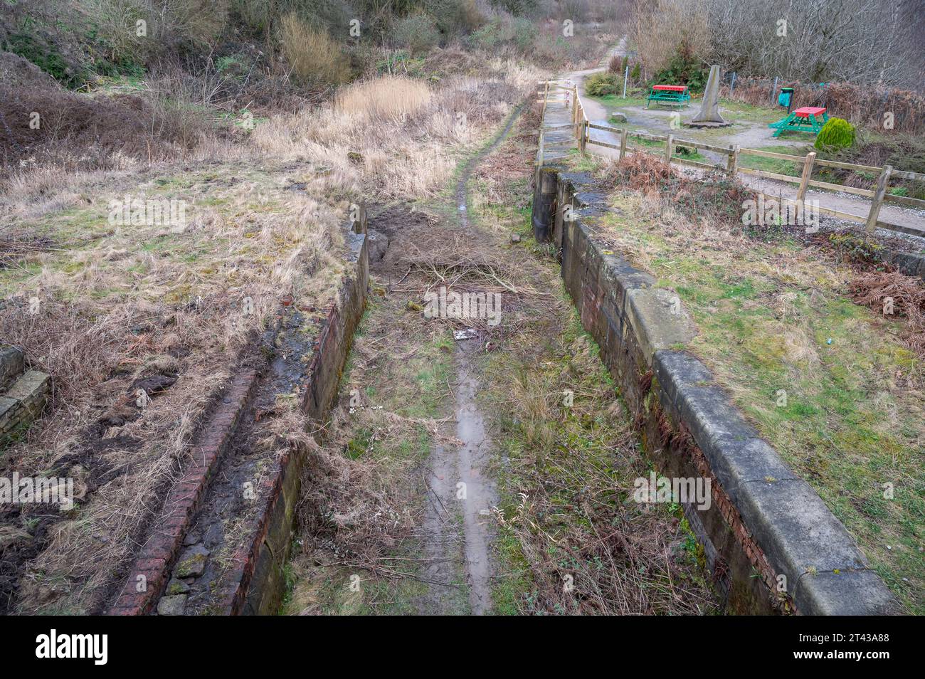 Nob End and the Meccano Bridge over the Manchester Bury Bolton Canal ...