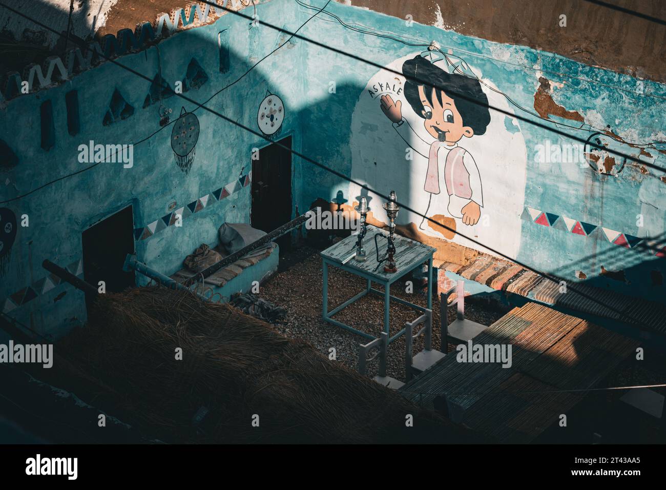 Colourful and distinctive Nubian architecture Stock Photo - Alamy