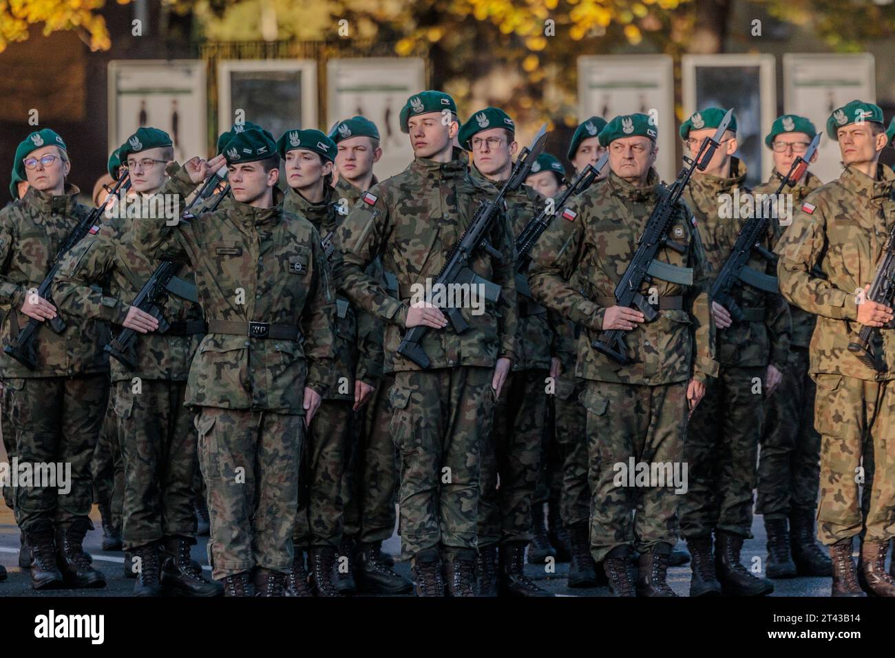 Wroclaw, Wroclaw, Poland. 28th Oct, 2023. On October 28, a ceremonial assembly was held on the ...