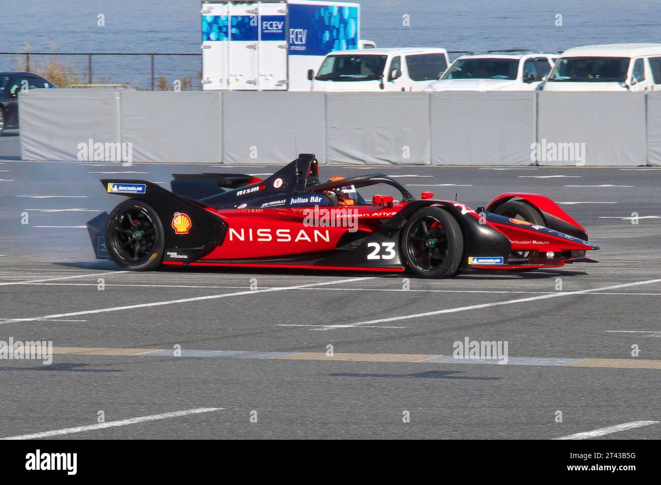 Nissan Formula E auf der Japan Mobility Show 2023 auf dem Messegelände Tokyo Big Sight. Tokio ...