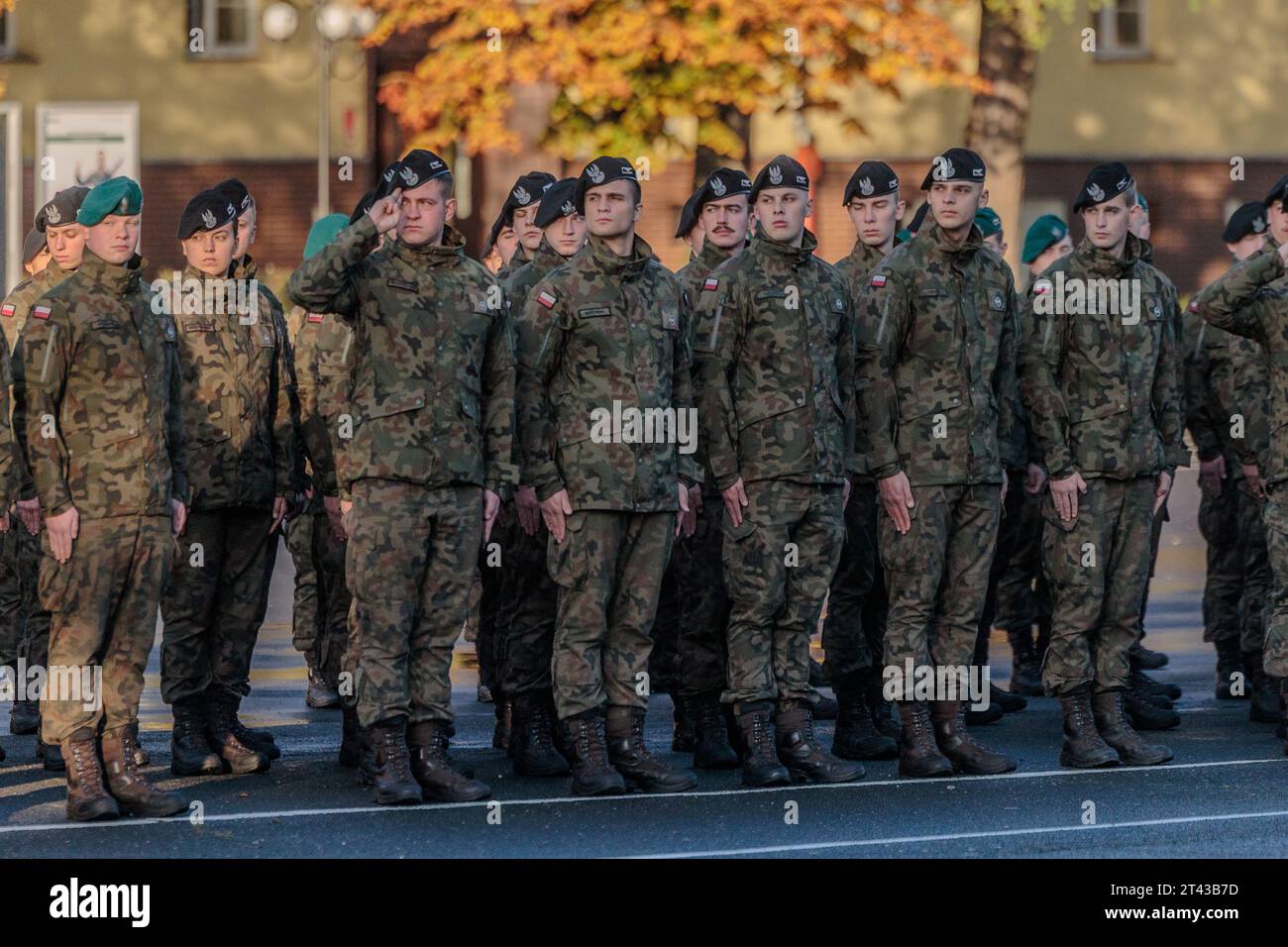 Wroclaw, Wroclaw, Poland. 28th Oct, 2023. On October 28, a ceremonial assembly was held on the ...