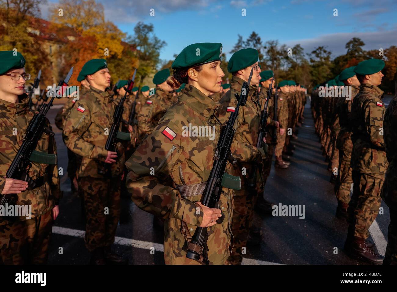 Wroclaw, Wroclaw, Poland. 28th Oct, 2023. On October 28, a ceremonial assembly was held on the ...