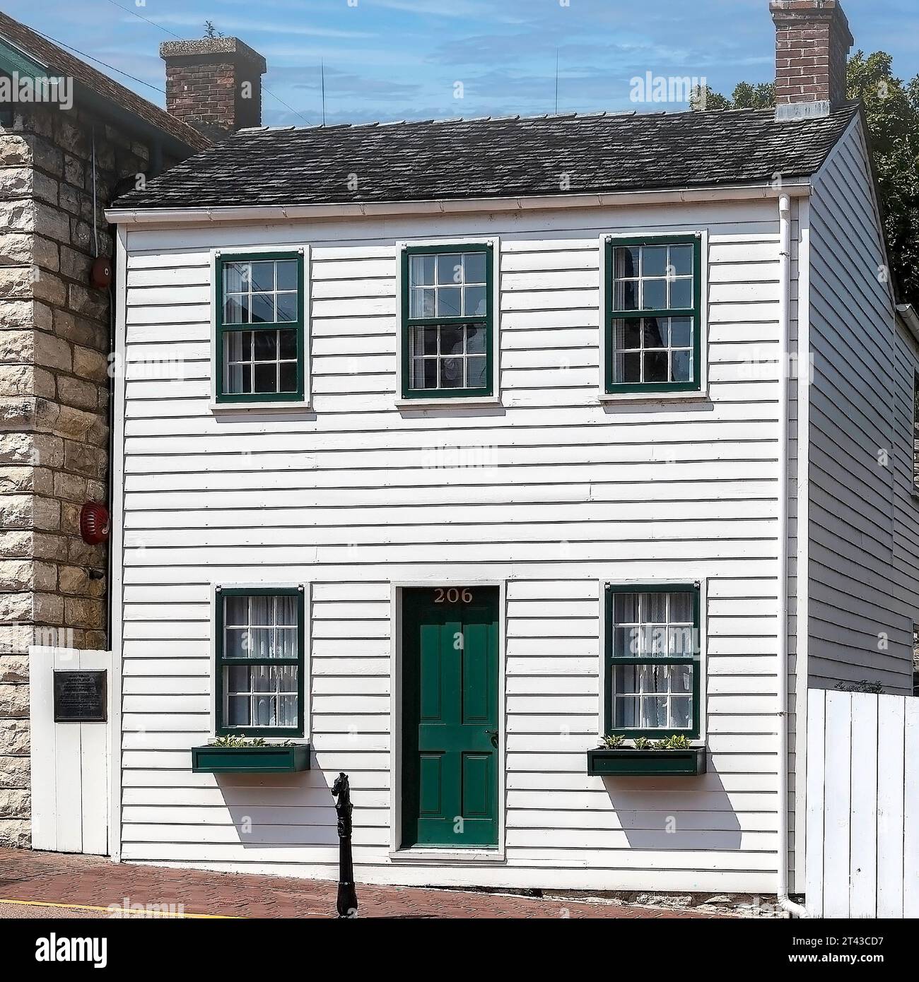 Mark Twain's boyhood home in Hannibal, Mo. The setting for "Tom Sawyer ...