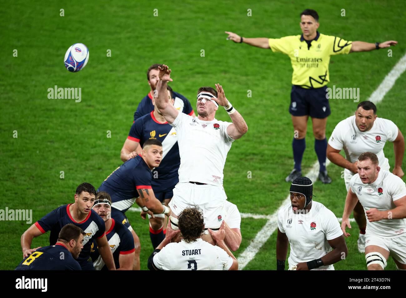Tom Curry #6 of England during the Rugby World Cup Bronze Final match ...