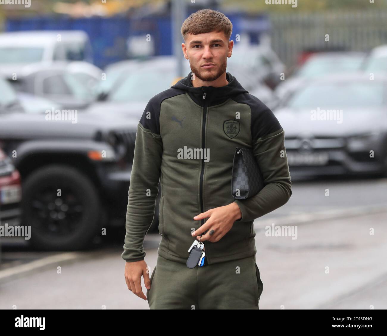 John Mcatee #45 of Barnsley arrives during the Sky Bet League 1 match ...