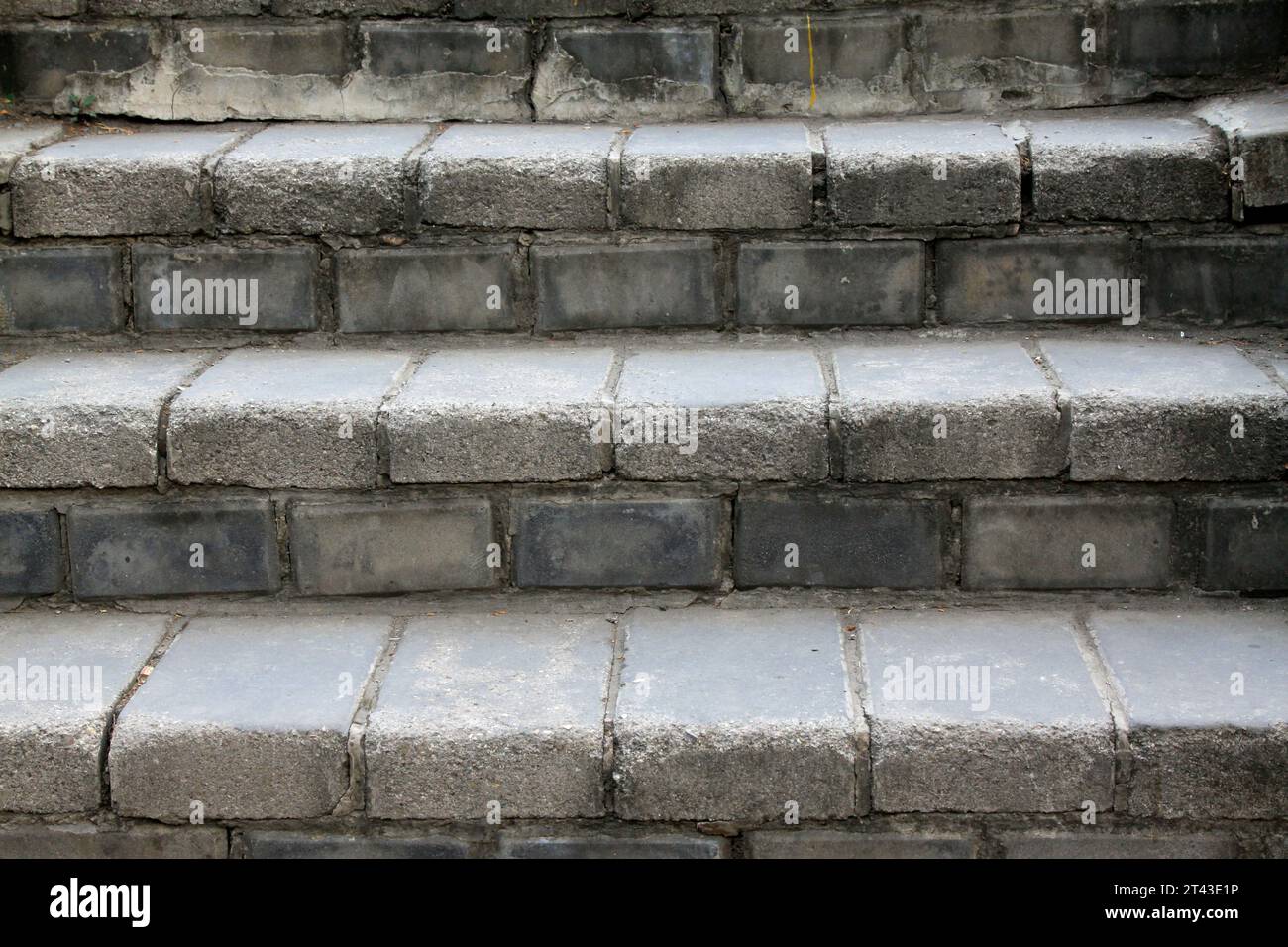 ash brick paved steps in a park Stock Photo - Alamy