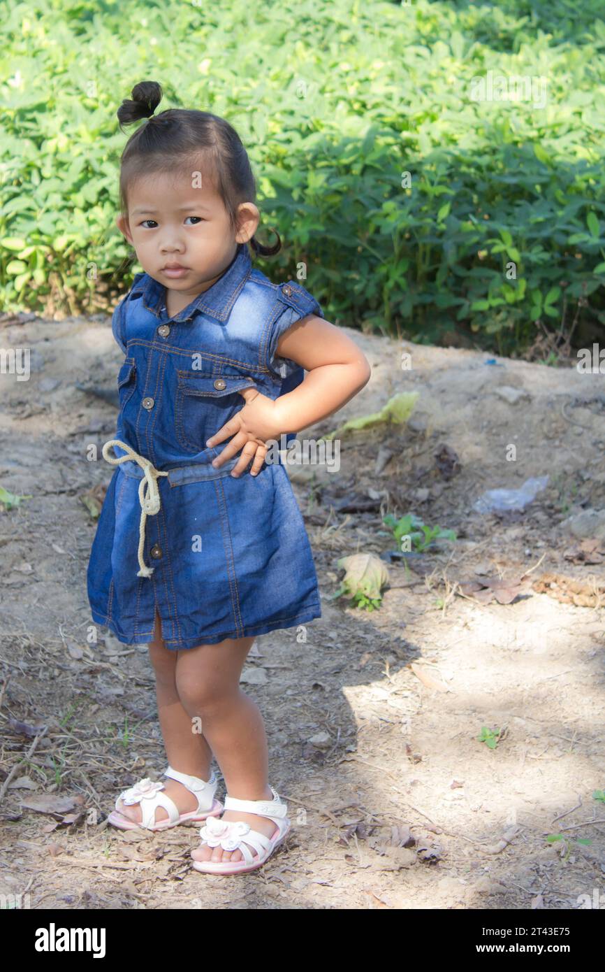 thai girl in bean garden Stock Photo - Alamy