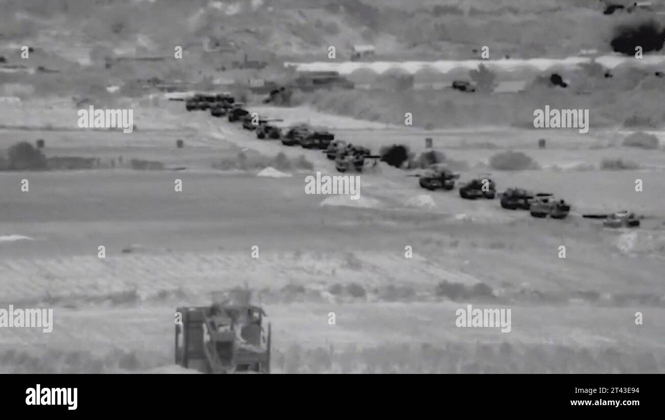 Jerusalem. 28th Oct, 2023. This screenshot taken from a video released ...